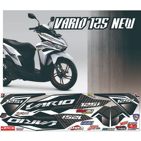 Jual COD LIS MOTIP STRIPINGVARIO TERBARU STIKER MOTOR HONDA VARIO MOTIF VARIO CCM