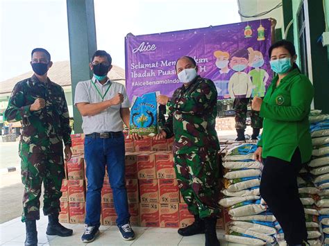 Kodim 0509 Kab Bekasi Terima Bantuan PT Alpen Food Industry Aice