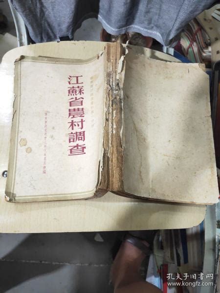 江苏省农村调查 华东农村经济资料第一分册 土地改革委员会 孔夫子旧书网