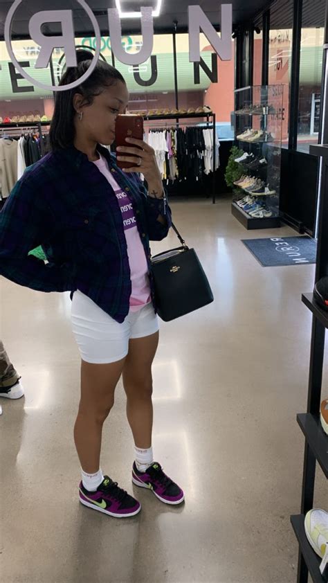 Nike Dunk Low Sb Plum Red Dunks Outfit Black Women Skirt Black And