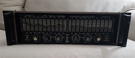Peavey Stereo Graphic Equalizer Early 80s Black Reverb