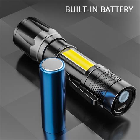 【ready Stock】mini 3 Mode Led Rechargeable Touchlight Usb Waterproof Mini Torchlight Lampu Suluh