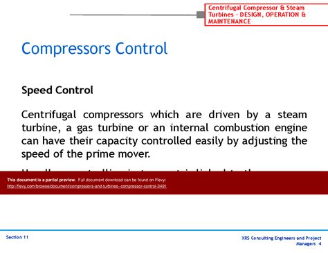 Compressors And Turbines Compressor Control Ppt Slide Deck
