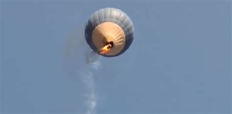 Video Dos Muertos Tras El Incendio Y Desplome De Un Globo Aerostático