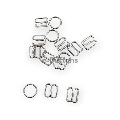 Bra Strap Adjustment Buckle 10 Mm Hook And Loop E