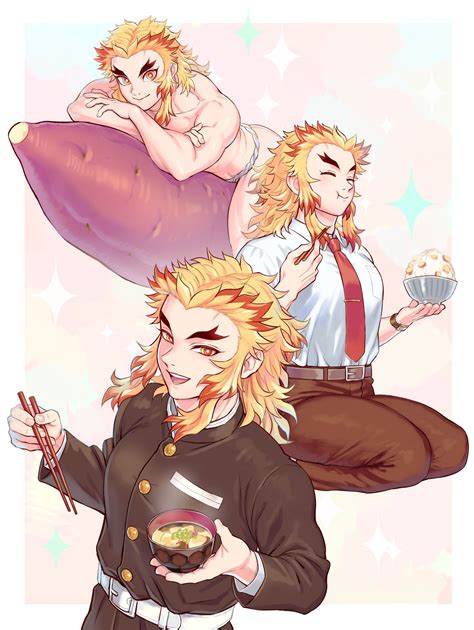 Rengoku Kyoujurou Kimetsu No Yaiba And 1 More Drawn By Marotoskin