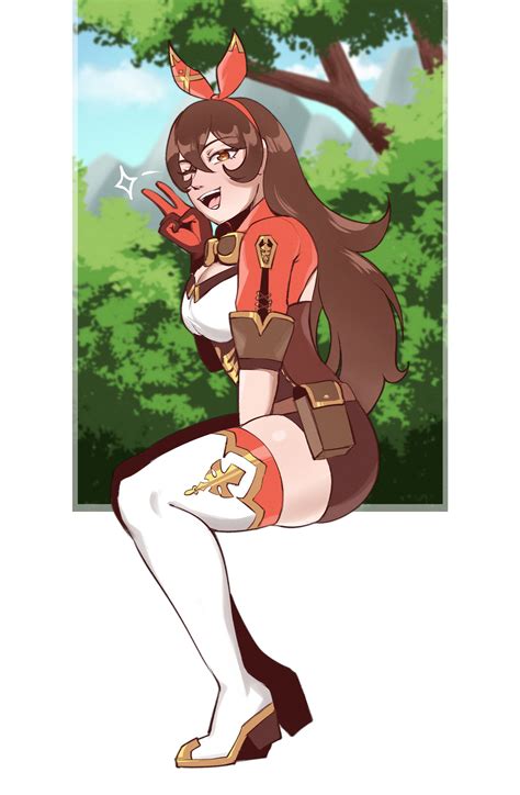 Amber Genshin Impact Drawn By Wingedwasabi Danbooru