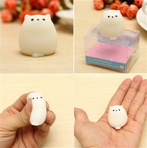 Cute Mochi Antistress Ball Mini Squeeze Cat Cute Kawaii Doll Squeeze