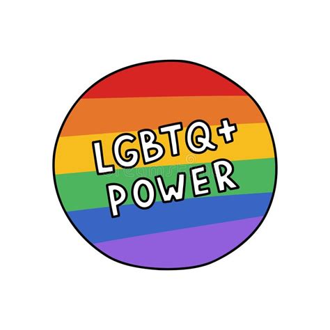 Lgbtq Power Aufkleber Lgbtq Gemeinschaft Stolz Monat Doodle Symbol