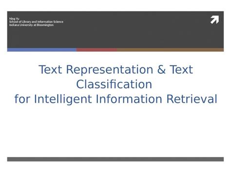 Ppt Text Representation And Text Classification For Intelligent