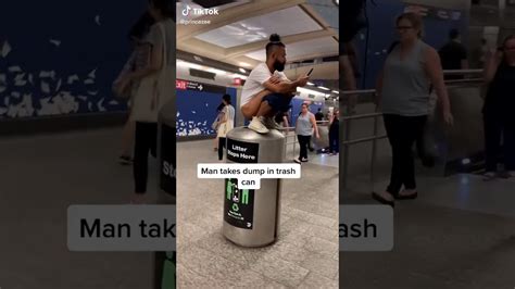 Man Takes Dump In Trash 😂🤣 Youtube