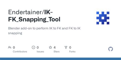 Github Endertainerik Fksnappingtool Blender Add On To Perform Ik To Fk And Fk To Ik Snapping