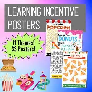 BUNDLE Incentive Posters Reward Charts Themes Not Program Specific
