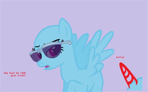 Mlp Base With Glasses By Rddh By Rddh115 On Deviantart