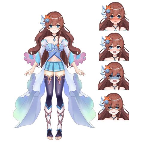 Custom Vtuber Commission Super Fine Video Full Body Live2d Etsy