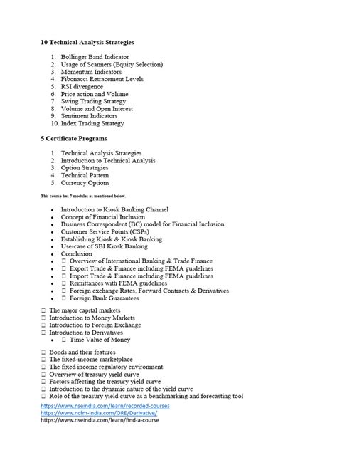 10 Technical Analysis Strategies Pdf Technical Analysis Option