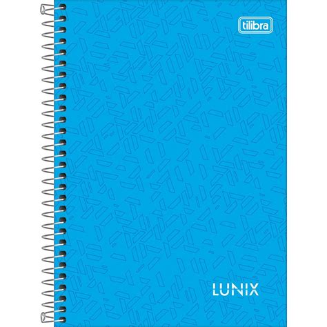 Caderno Espiral Capa Dura 1 4 Lunix 160 Folhas Lunix Cadernos Caderneta Tilibra