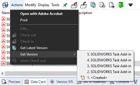 SOLIDWORKS PDM Standard Set Workflow State For Create PDF Task Data