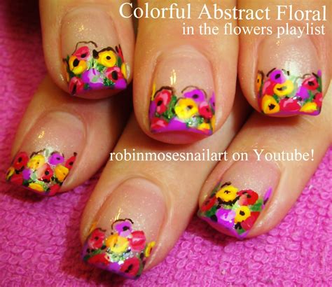 Nail Art By Robin Moses Rainbow Nail Art Cutest Rainbow Nails Bright Rainbow Nails Cutest