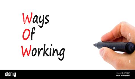 WOW Ways Of Working Symbol Concept Words WOW Ways Of Working On A