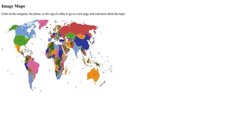 Clickable World Map