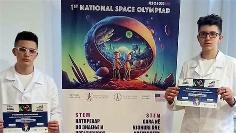 Лео Нелоски и Иво Георгиески трети на Првата Олимпијада за Вселената Портал ТВМ