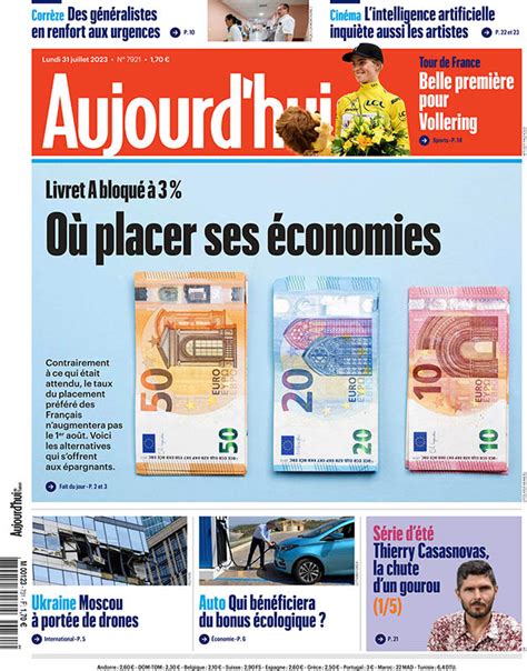 Aujourdhui En France 31 Juillet 2023 No 7921 Download Pdf