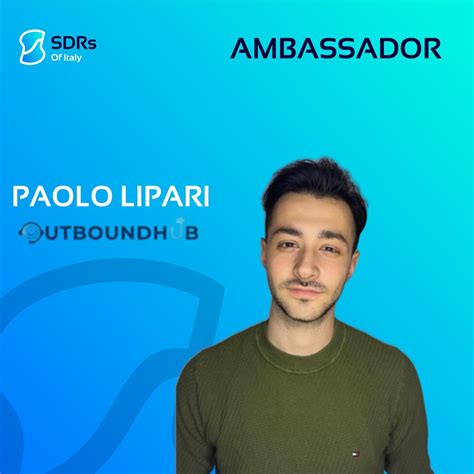 Paolo Lipari On Linkedin Having Worked In Sales For The Italian Market