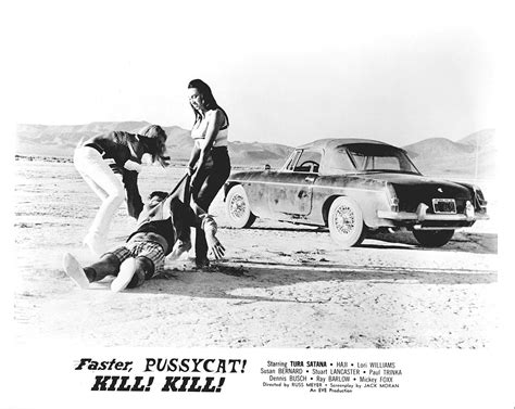 Faster Pussycat Kill Kill 8x10 Inch Photo Tura Satana Haji With Mg