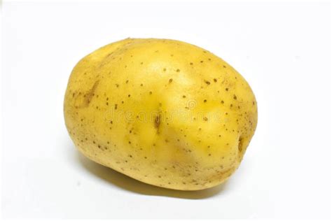 Batata No Fundo Branco Imagem De Stock Imagem De Unpeeled 153790457