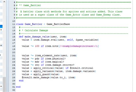 Doing Things To An Unknown Completed Damage Formula VX Ace SOLVED RPG Maker Forums