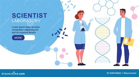 Mad Scientist In The Laboratory Vector Illustration Cartoondealer