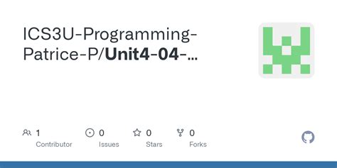 Github Ics3u Programming Patrice Punit4 04 Python