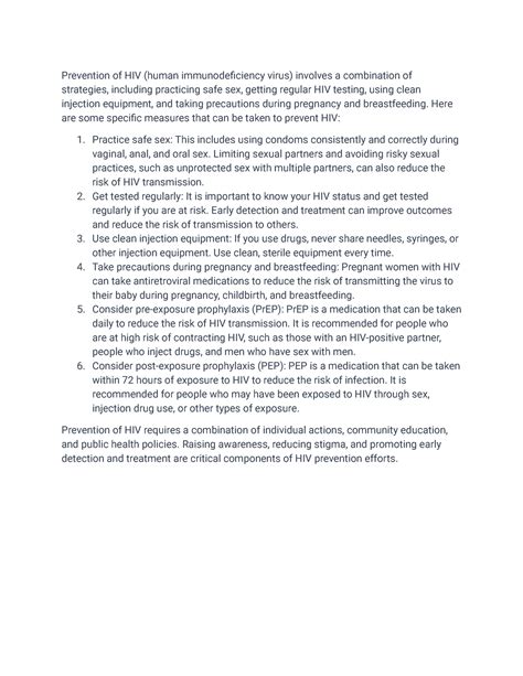 Hiv Prevention Prevention Of Hiv Human Immunodeficiency Virus