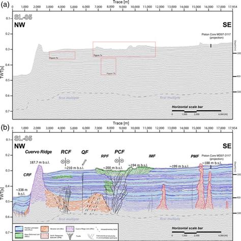 A Uninterpreted Seismic Reflection Profile Sl‐06 Location In