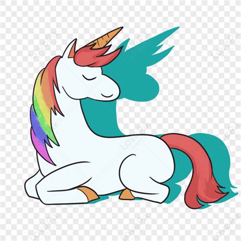 신화 무지개 만화 일러스트 귀여운 유니콘 신화 아름다운 Png 일러스트 무료 다운로드 Lovepik