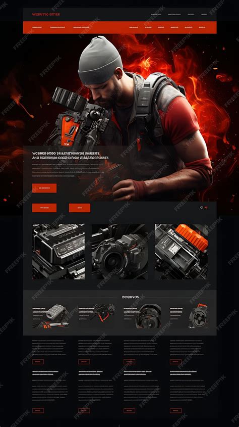 Premium Ai Image Website Layout Design Of A Computer Repair Blog S0678 Creative Unique