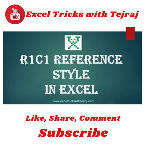Master R1c1 Reference Style In Excel