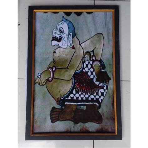 Jual Hiasan Dinding Lukisan Cetak Semar Plus Figura Ukuran X Shopee Indonesia