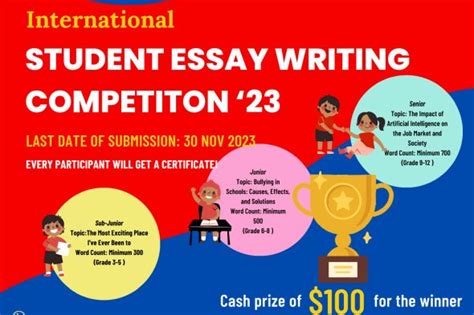 International Essay Writing Competition 2023 Scholastic World