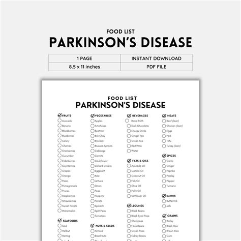 Parkinsons Disease Food List Parkinsons Disease Parkinsons