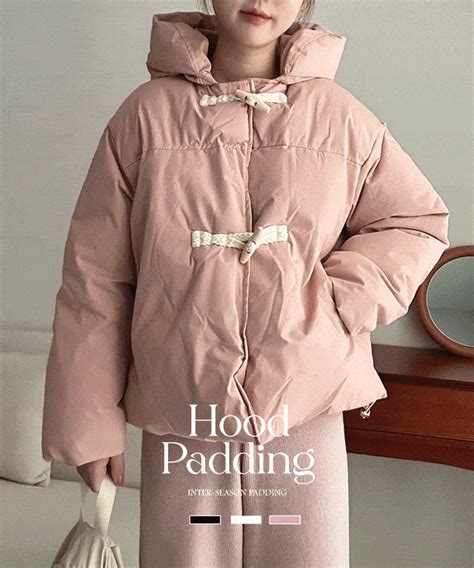 로티 떡볶이 후드 패딩 에이블리