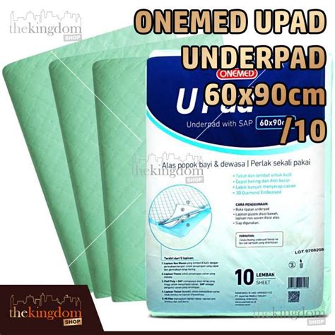 Jual Onemed SoftPad Upad Underpad 60x90 10 Alas Perlak Dewasa Soft Pad