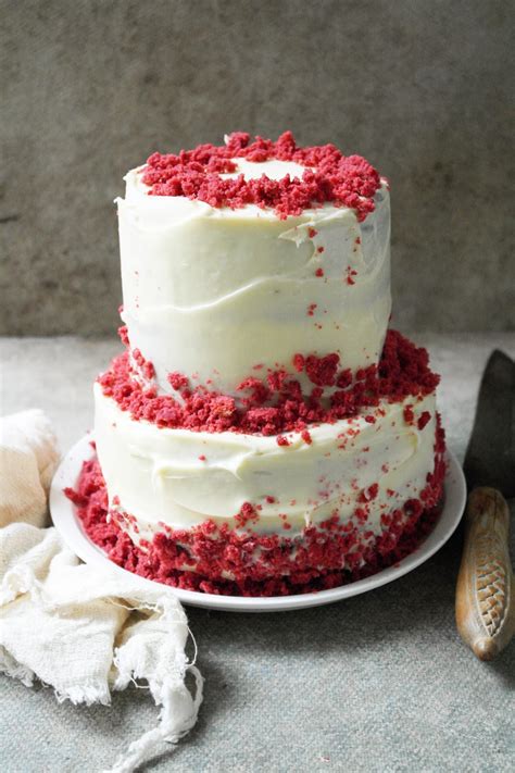 Red Velvet Wedding Cake With Cream Cheese Frosting