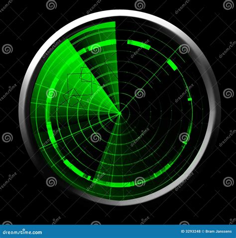 Green Radar Screen Stock Illustration Illustration Of Discover 3293248