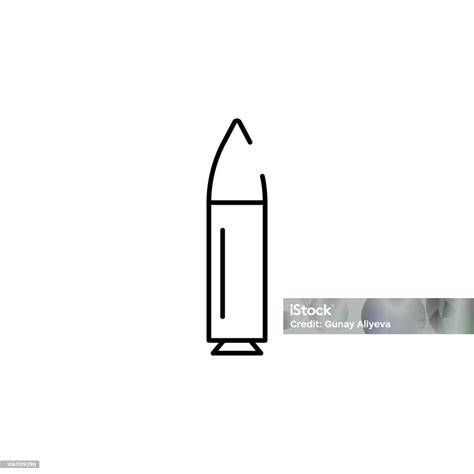 총알 아이콘입니다 보안 아이콘의 요소입니다 웹사이트 디자인 및 개발 응용 프로그램 개발에 대 한 얇은 라인 아이콘 프리미엄