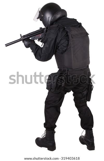 Police Special Forces Officer Submachine Gun 스톡 사진 319403618 Shutterstock