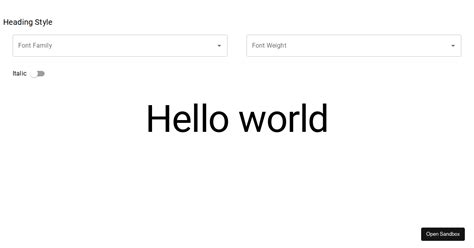 react codesandbox