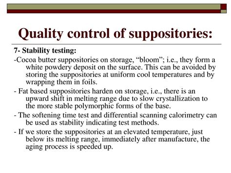 Ppt Rectal Preparations Industrial Technology Of The Suppositories Powerpoint Presentation