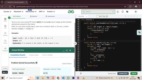 day38 gfg160challenge java datastructures binarysearch… awanish